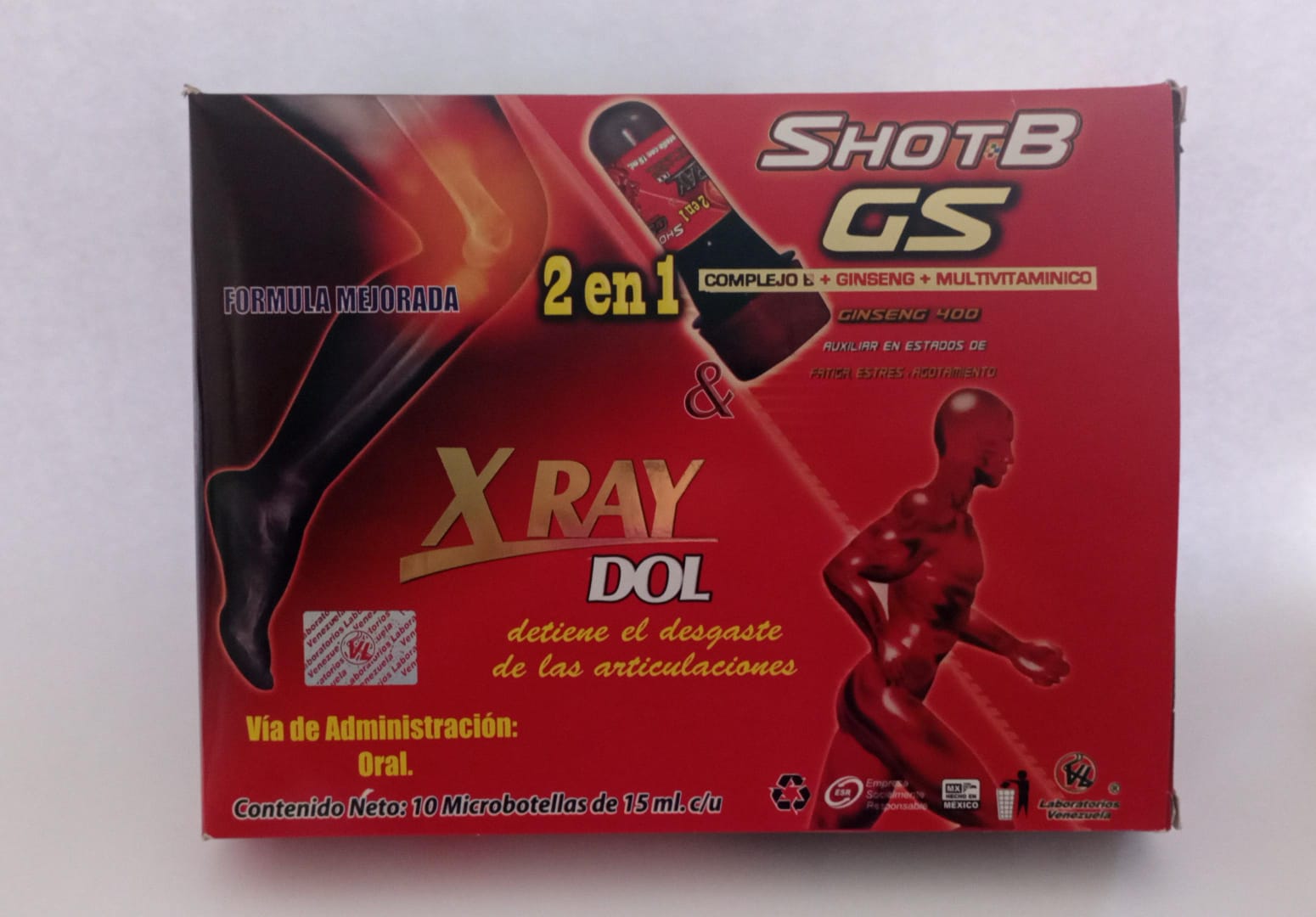 X-RAY DOL SHOT B GS ROJO 2 EN 1 10 MICRO DOSIS – Natur