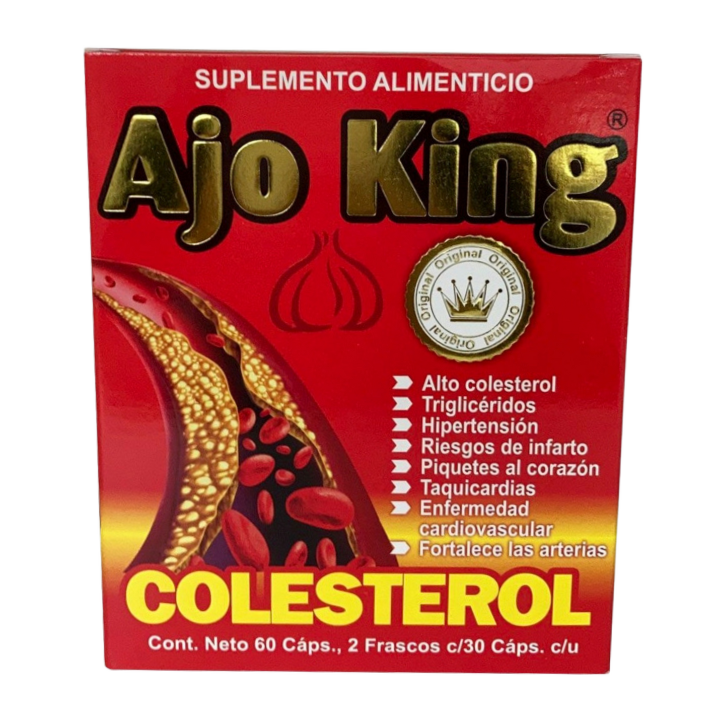 AJO KING COLESTEROL 60 CAPSULAS – Natur