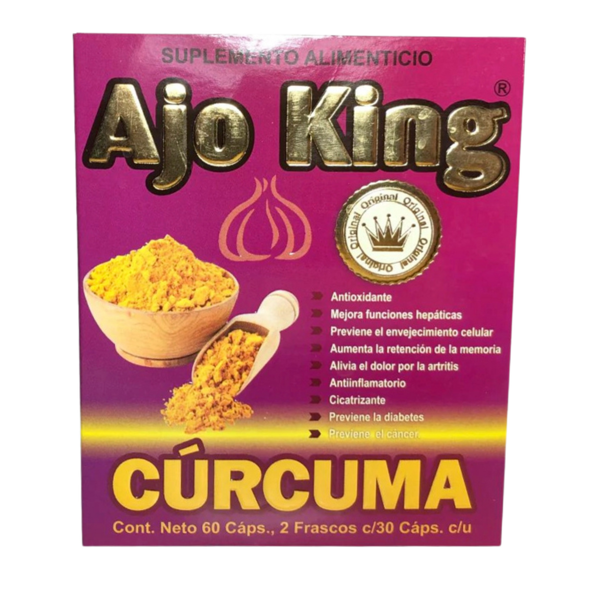 AJO KING CURCUMA 60 CAPSULAS – Natur